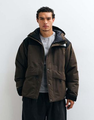 The North Face Mountain-Daunenjacke in Braun und Schwarz