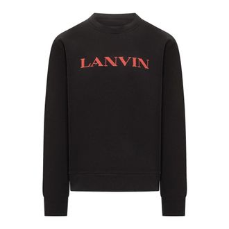 Lanvin Besticktes Baumwoll-Sweatshirt - - Sweatshirts & Hoodies - Herren - Schwarzk - L