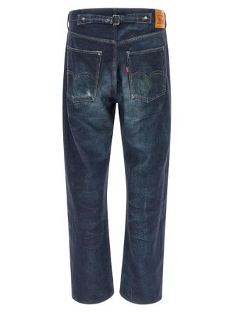 Junya Watanabe Cotton-Linen Blend Denim Jeans - Navy
