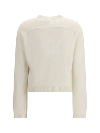 Gucci Womens Wool And Cashmere Cardigan White-Mix Wool; Kashmir-Capra Hircus White/mix Kashmir/capra Sweater