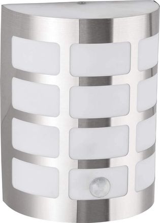 Rabalux Rabalux 8800 Sevilla Au&szlig;enleuchte Wandleuchte E27 MAX 11W mit Bewegungssensor edelstahlfarben