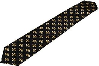 TropicalLife COZYhome Chemin de table 180 cm de long Motif fleur de lys Dor&eacute; Pour f&ecirc;te, mariage, cuisine, salon