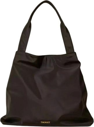 Twinset Femme, Sacs, Noir, Taille: ONE Size Technical Fabric Shopper Bag