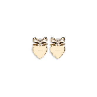 Self Portrait Womens Gold Brass Earrings