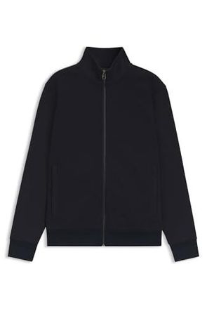 BOSS Hommes H-Shepherd 100 Sweat zipp&eacute; en piqu&eacute; de Coton Stretch merceris&eacute;