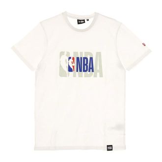 New Era Homme, Tops, Blanc, Taille: 2XL T-shirt Blanc NBA Logo