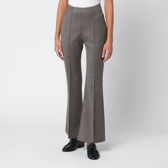 Frankie Shop Beigefarbene Melange-Wollhose von Dessa