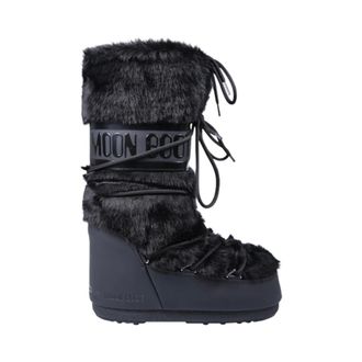 Moon Boot Icon Faux Fur Boot - Femme - Chaussures - Noir - Taille: 39 EU