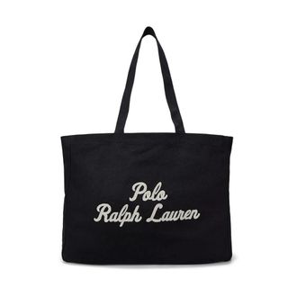 Polo Ralph Lauren Bestickte Canvas-Tasche - - Bags - Herren - Schwarzk - ONE SIZE