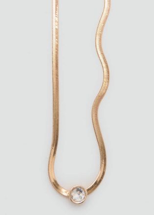 Mango Ceinture cha&icirc;ne avec breloque or - Femme - M - MANGO