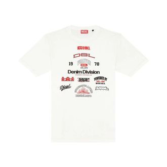 Diesel T-just-n14 T-Shirt - - Tops - Herren - Wei&szlig; - XL