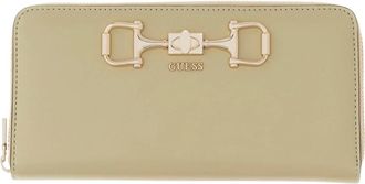 Guess Femme, Accessoires, Vert, Taille: ONE Size Janie SLG Grand Portefeuille Zipp&eacute;