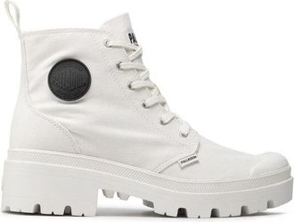 Palladium Schn&uuml;rstiefeletten Pallabase Twill 96907-116-M Wei&szlig;