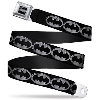 Buckle Down Herren Sicherheitsgurt Batman Gürtel, Mehrfarbig, 4 cm Breit-61/97 cm Länge