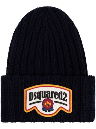 Dsquared2 bonnet à patch logo - Noir