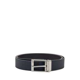 Burberry Ceinture r&eacute;versible &agrave; motif check Louis - Homme - Accessoires - Bleu - Taille: 85 CM