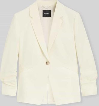 HUGO BOSS Slim Fit Blazer mit gerafften &Auml;rmeln Modell Jia16