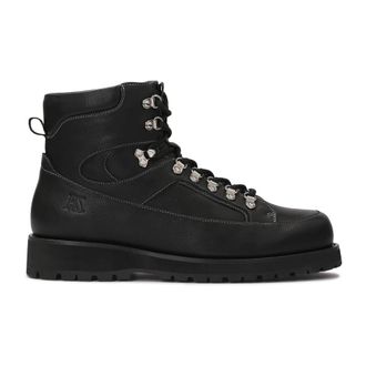 Kazar Schwarze Lederstiefel mit Metallschlaufen - - Shoes - Herren - Schwarzk - 41 EU
