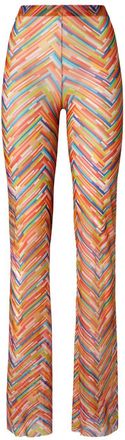 Missoni pantalon à motif zigzag - Orange