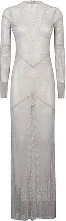 Santa Brands Femme, Robes, Gris, Taille: ONE Size Maxi Robe &Eacute;vas&eacute;e