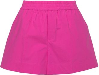 Parosh Short en coton &agrave; taille &eacute;lastiqu&eacute;e Parosh