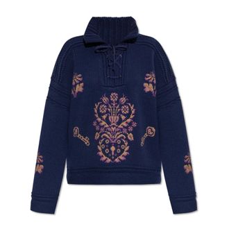 Etro Femme, Pulls, Bleu, Taille: 38 FR Pull en laine