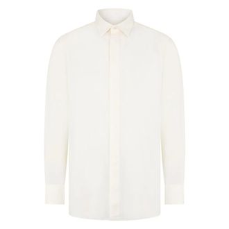Tom Ford Homme, Chemises, Blanc, Taille: XL Drapy Twill Fluid Fit Shirt