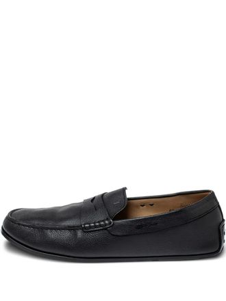 Tod's mocassins en cuir à design pre-owned - Noir