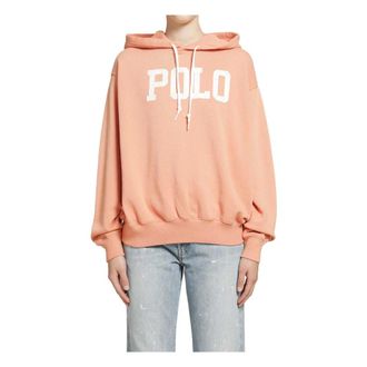 Polo Ralph Lauren Femme, Sweatshirts et sweats &agrave; capuche, Orange, Taille: 42 FR SweaT-shirts &agrave; capuche