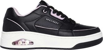 Skechers Uno Court Sneaker f&uuml;r Damen, Leder (Schwarz/Flieder)