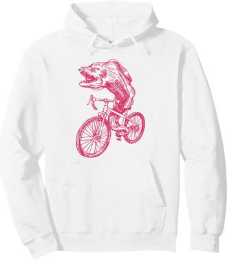 Seembo Moray Aal Radfahren Fahrrad Lustig Biker Fisch Biking Cool Bike Pullover Hoodie