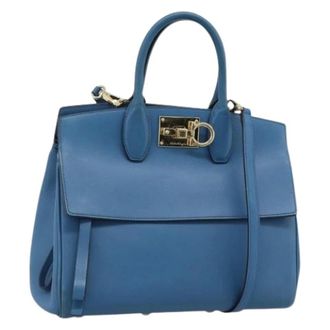 Ferragamo Sac &agrave; main doccasion - Femme - Pre-owned - Bleu - Taille: ONE Size