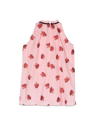 Sonia Rykiel Kisses Pinafore Dress - Pink