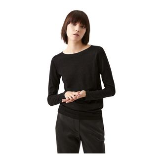 Brunello Cucinelli Funkelndes Sweatshirt aus Seide und Kaschmir - - Sweatshirts & Hoodies - Damen - Schwarzk - XL