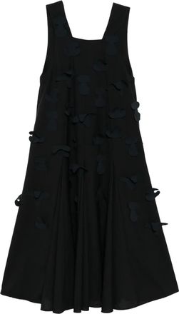 Enfold robe &agrave; &eacute;cussons et motif - Bleu