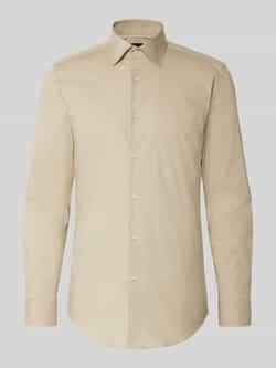 HUGO BOSS Slim Fit Businesshemd aus Baumwoll-Mix Modell H-HANK-KENT