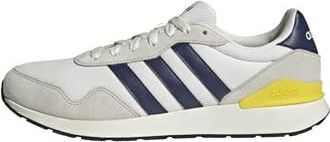 adidas Adidas Homme Run 60s 4.0 Shoes, Core White/Dark Blue/Off White, 45 1/3 EU