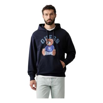 Guess Oversize Hoodie - - Sweatshirts & Hoodies - Herren - Blau - L