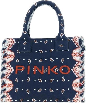 Pinko Pinko, Femme, Sacs, Bleu, Taille: ONE Size Shopper Media Beach