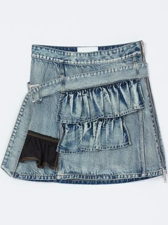 3.1 Phillip Lim minijupe en jean - Bleu