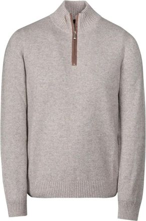 Moorer pull Osmund-Cws à col zippé - Tons neutres