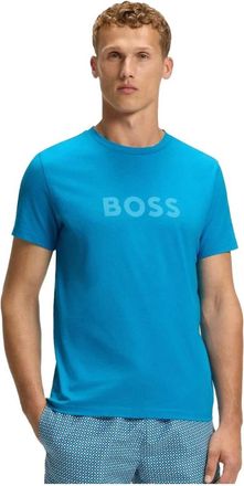 HUGO BOSS Homme, Tops, Bleu, Taille: XL T-Shirt Col Rond