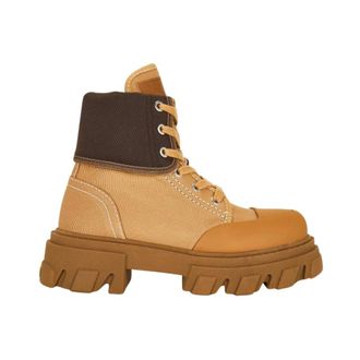 Ganni Eyelets Schn&uuml;rstiefel - - Shoes - Damen - Braun - 38 EU