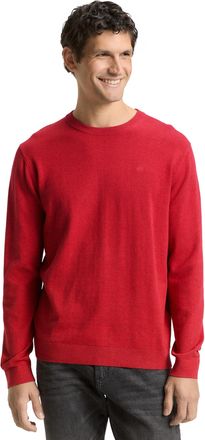 Tom Tailor Tom Tailor Herren 1039805 Pullover, 13686 - Salsa Red Non-solid, L