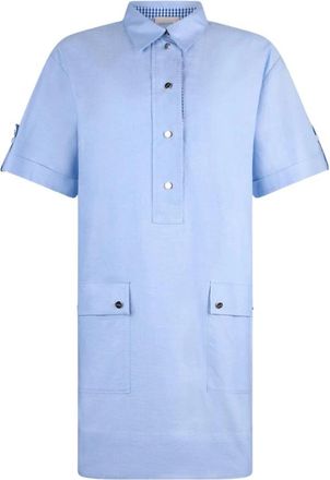 Liu Jo Femme, Robes, Bleu, Taille: 40 FR Robe chemise courte