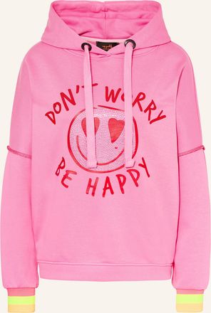 Miss Goodlife Miss Goodlife Hoodie Mit Schmucksteinen rosa