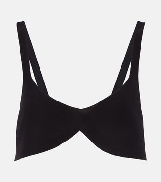Prada Brassi&egrave;re en cr&ecirc;pe de Chine