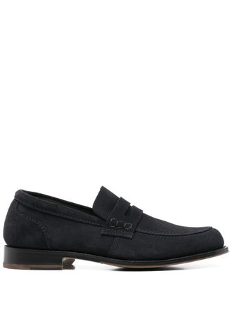 Trickers mocassins en daim - Bleu
