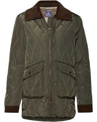 Brigitte von Sch&ouml;nfels Steppjacke Lange Steppjacke mit Cord