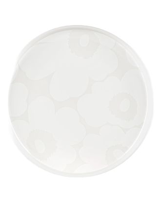 Marimekko Oiva Unikko Steingut, 20,3 cm, Wei&szlig;